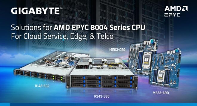 GIGABYTE Releases Cost-effective Solutions Incorporating AMD EPYC 8004 Series Processors-Giga ...